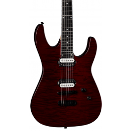 Dean MD 24 Select Flame Top Electric Guitar. Trans Cherry
