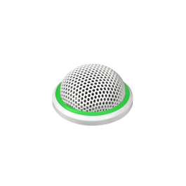 Shure MX395W/O-LED White Button Mic, OmniDirectional, remoteable LED, 5 ...